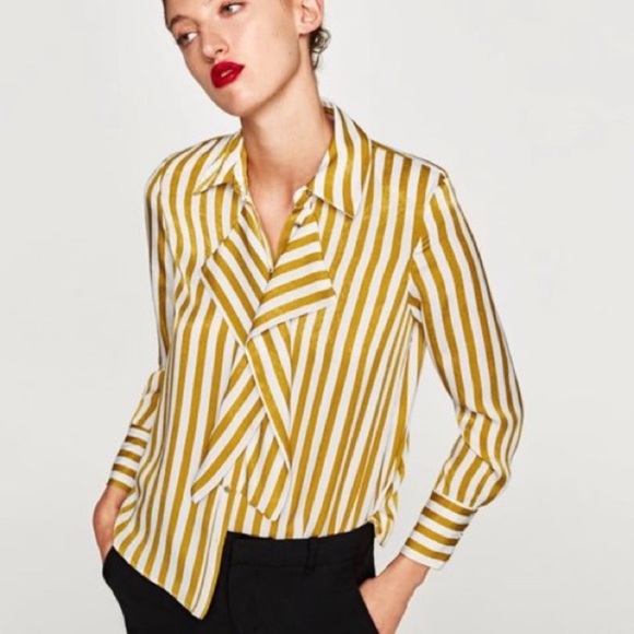 Zara | Tops | Zara Basic Collection Striped Shirt | Poshmark